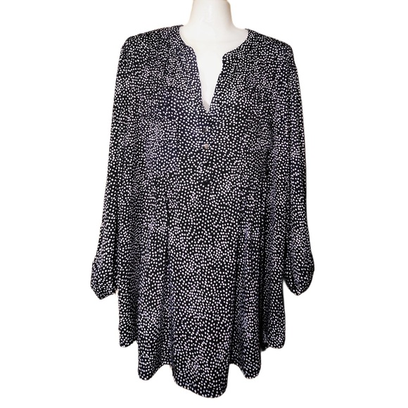 Cocomo | Tops | Cocomo Woman Black Polka Dot Blouse | Poshmark